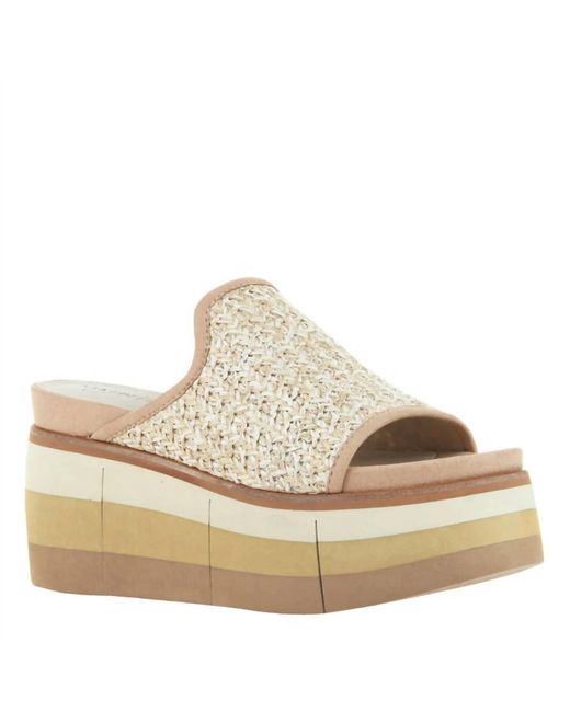 Naked Feet Flocci Platform Sandals in Natural | Lyst