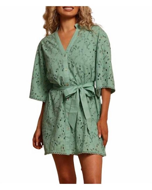 Shore Projects Napa Mini Dress in Green | Lyst