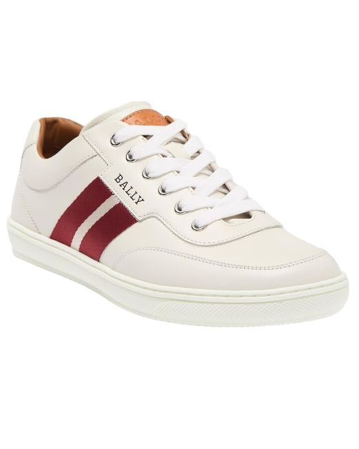 Bally Oriano 6240315 Leather Sneaker in White for Men | Lyst