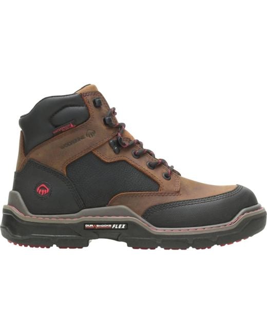 Wolverine Raider Durashocks Heavy Duty Carbonmax 6" Boot in Brown for ...