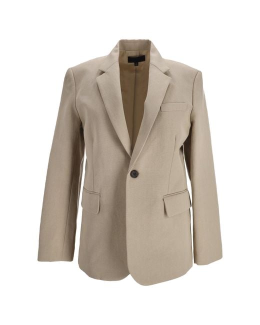 Nili Lotan Francoise Oversized Jacket in Natural | Lyst