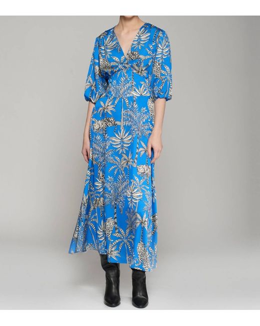 Vilagallo Natasha Dress in Blue | Lyst