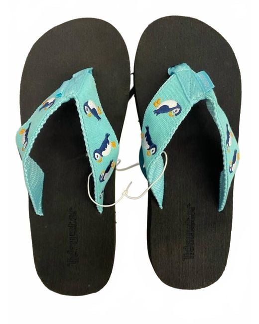 Tidewater Pengu Flip Flop Sandals in Green | Lyst