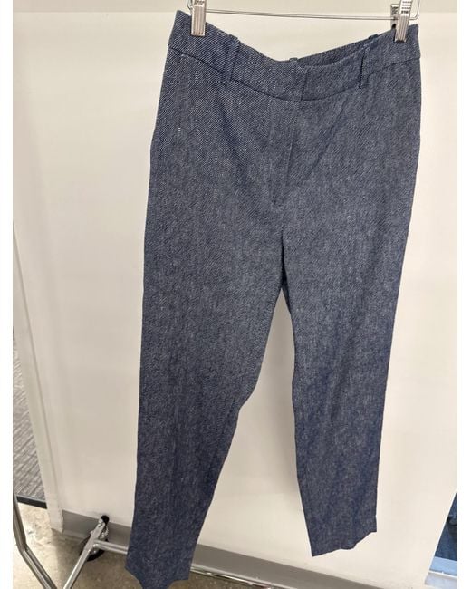 LK Bennett Grainy Trousers in Blue | Lyst