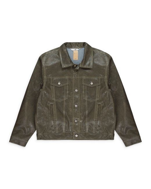 Eytys Buwas Acid Smoke Buck Wet Denim Jacket in Green | Lyst