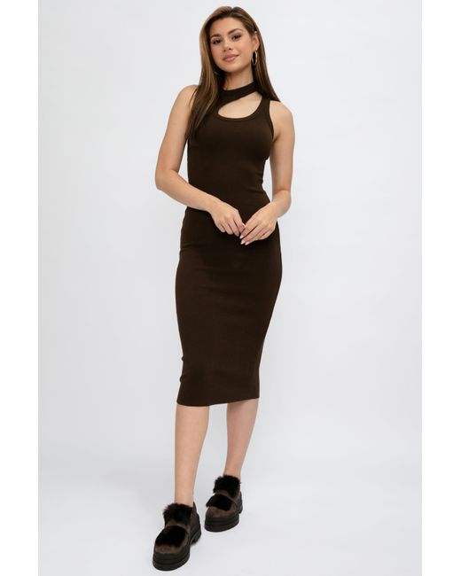 Cotton Citizen Verona Cut Out Dress In Black Lyst