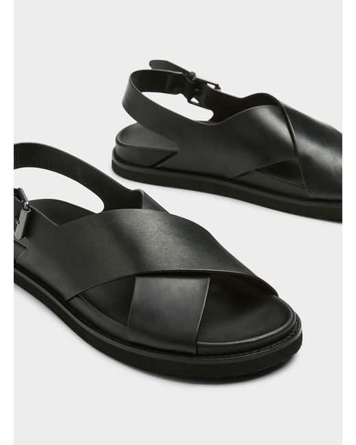 Polo Ralph Lauren Zane Black Leather Cross for Men | Lyst