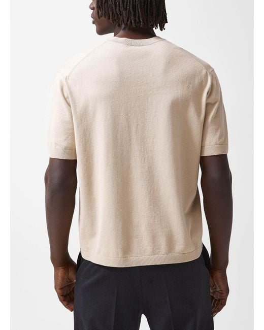 Theory Ribbed Edging Short in Natural for Men | Lyst