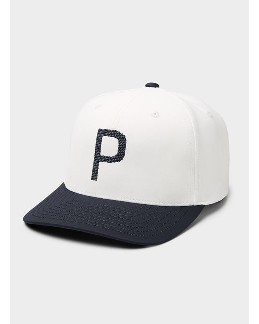 PUMA Signature Initial Golf Cap in White for Men | Lyst