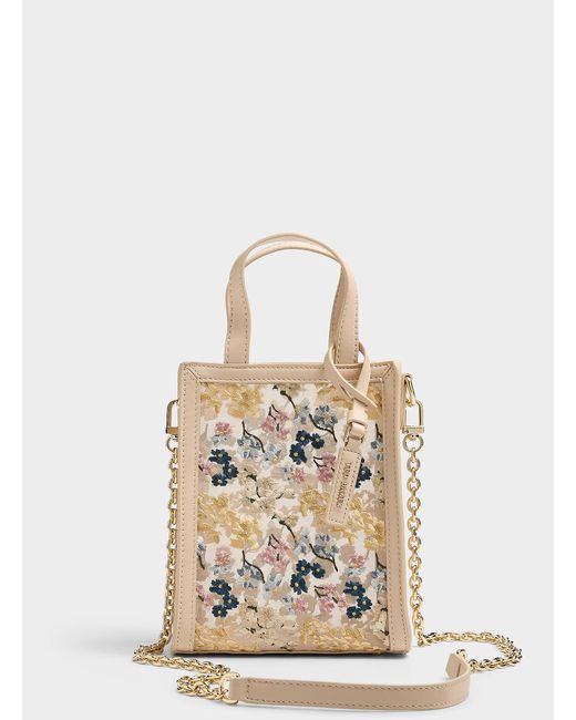 Ted Baker Emma June Small Embroidered in Natural | Lyst