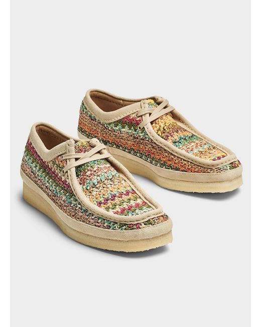 Clarks Wallabee Colourful Raffia Loafers Men for Men | Lyst