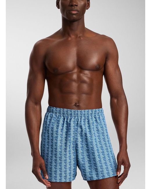 Lacoste Monogram in Blue for Men | Lyst