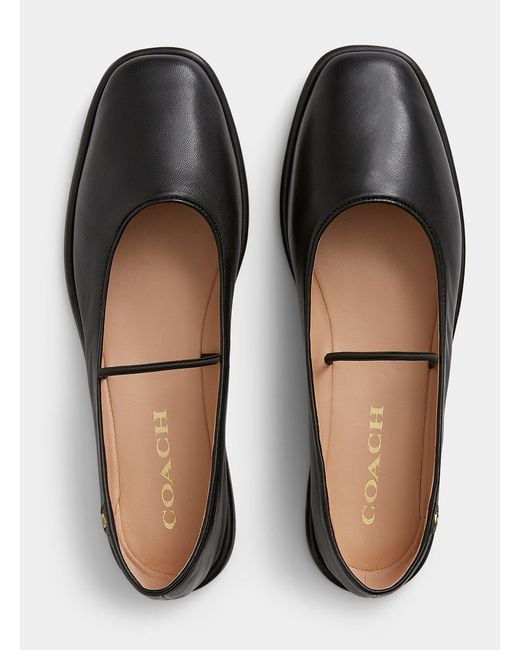 COACH Emilia Classic Ballet Flats Women in Black | Lyst