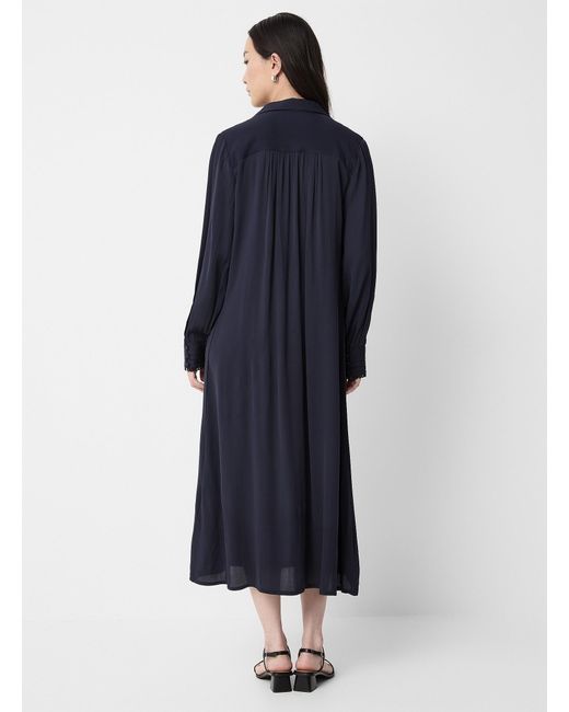 Part Two Faye Stencil Effect Dress in Blue | Lyst