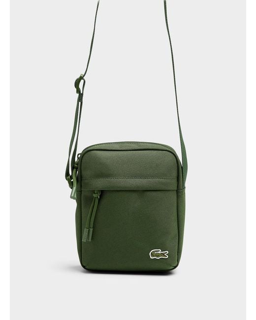 Lacoste Logo Vertical Camera Bag in Green for Men | Lyst