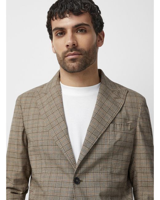 Imperial Heritage Check Jacket in Brown for Men | Lyst