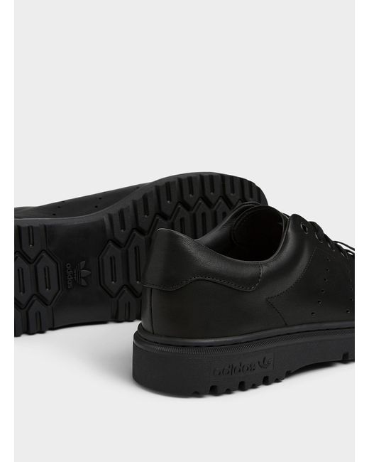 adidas Originals Stan Smith Freizeit Black Sneaker Men for Men | Lyst