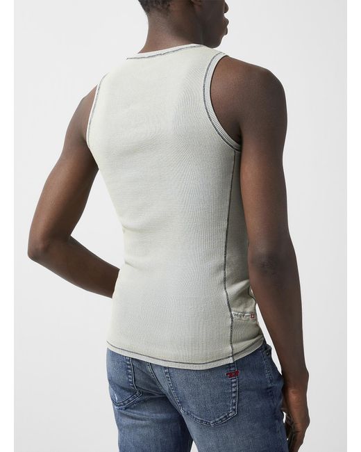 DIESEL Faded Grey Jersey Cami in Gray for Men | Lyst