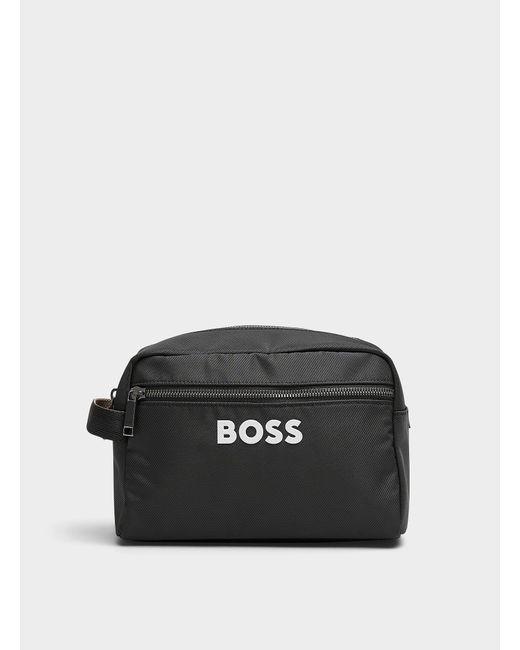 BOSS Recycled Nylon Travel Case in Black for Men | Lyst
