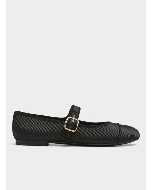 Steve Madden Dory Satiny Ballet Flat Women in Black | Lyst