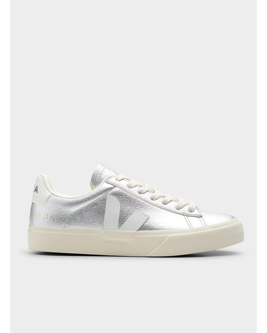 Veja Campo Metallic Sneakers Women in White | Lyst