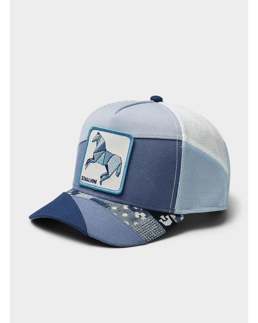 Goorin Bros Patchwork Stallion Trucker Cap in Blue for Men | Lyst