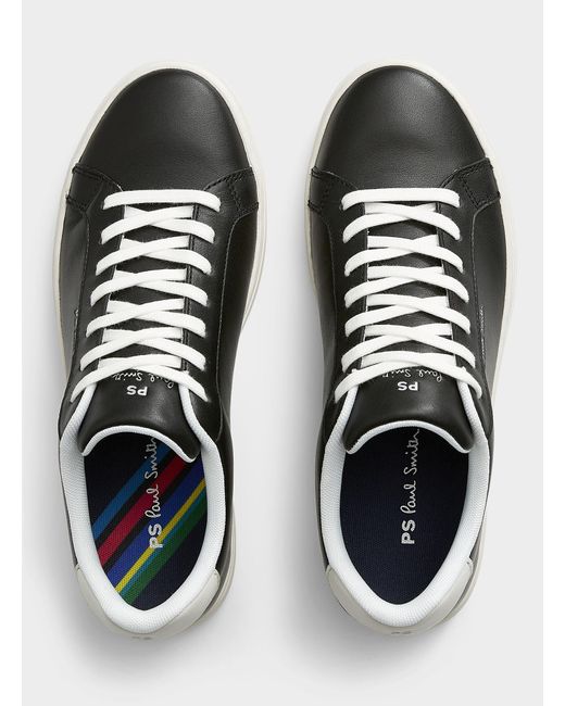 Paul Smith Rex Black Leather Sneakers Men for Men | Lyst
