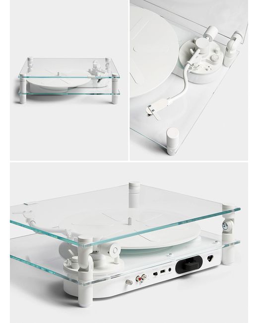Transparent White Turntable in Gray for Men | Lyst