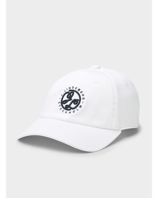 J.Lindeberg Embroidered Logo White Golf Cap for Men | Lyst