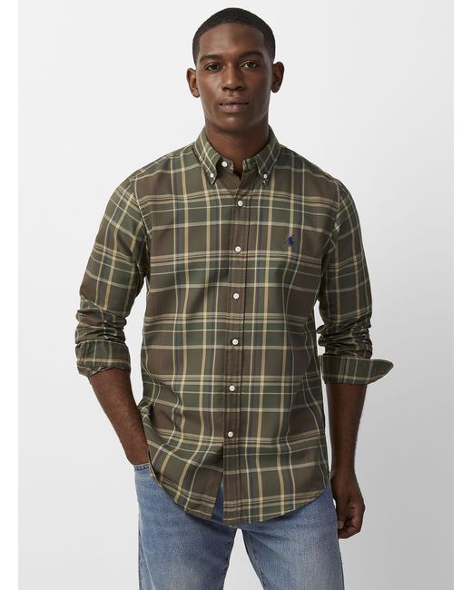Polo Ralph Lauren Heritage Check Shirt in Green for Men Lyst
