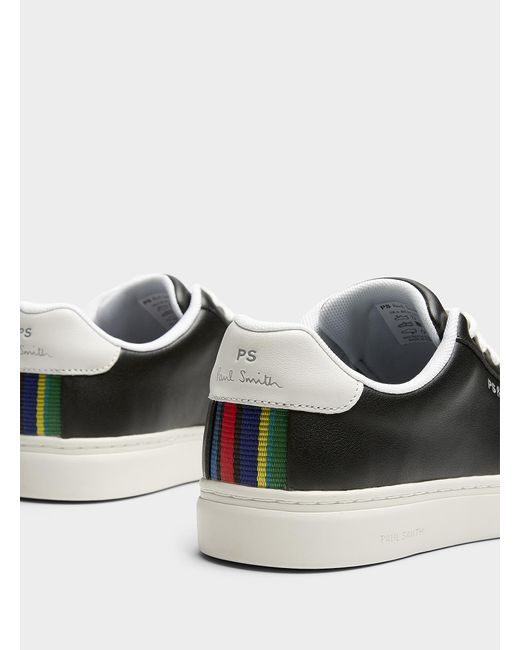 Paul Smith Rex Black Leather Sneakers Men for Men | Lyst