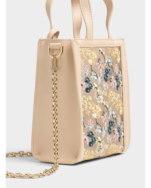 Ted Baker Emma June Small Embroidered in Natural | Lyst