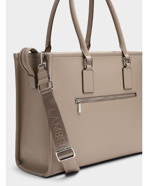 Lambert Oversized Valentina Work Tote in Natural | Lyst