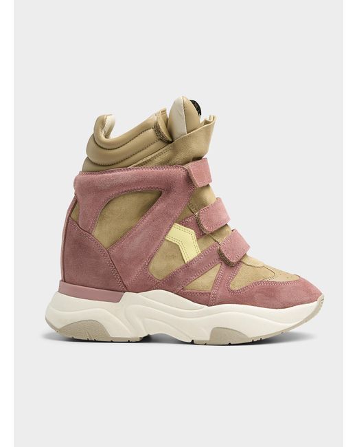 Isabel Marant Balskee Suede Platform Sneakers Women in Natural | Lyst