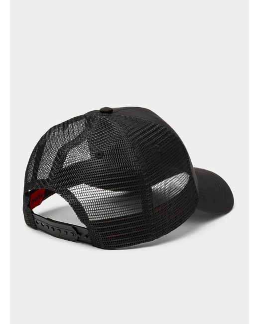 HUGO Red Square Logo Trucker Cap in Black for Men | Lyst