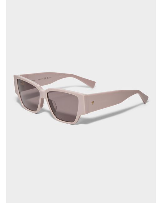 Bottega Veneta Thick Temples Square Sunglasses In Pink For Men Lyst