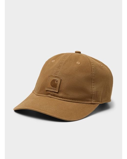 Carhartt Logo Emblem Cap in Brown | Lyst