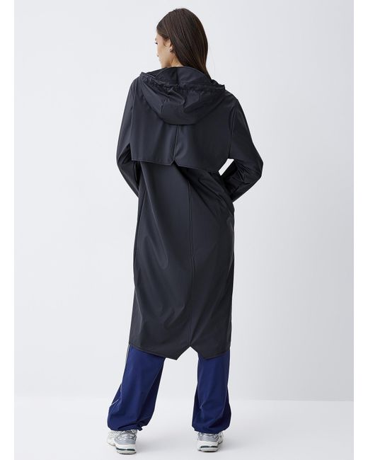Rains Classic Long Raincoat in Blue | Lyst