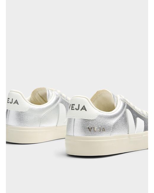 Veja Campo Metallic Sneakers Women in White | Lyst