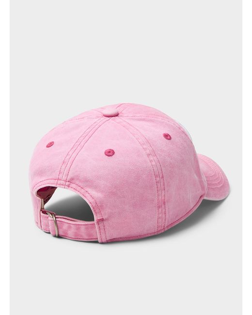 Acne Studios Double Signature Faded Cap in Pink for Men | Lyst