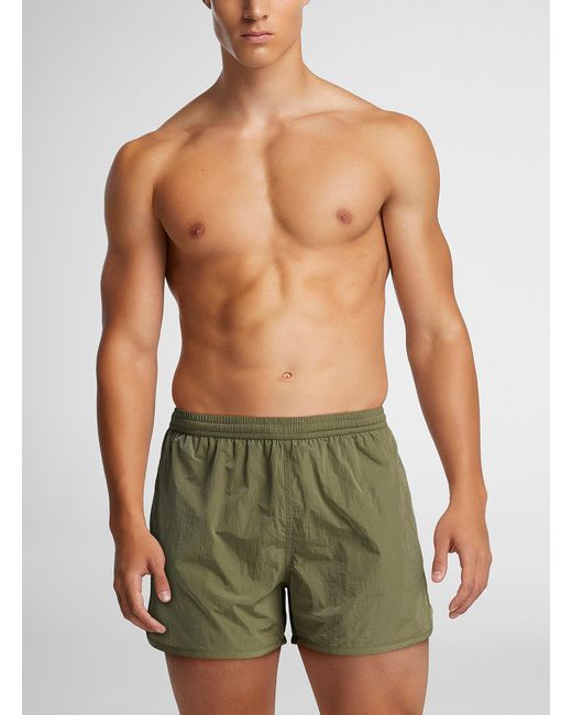 Ami Paris Plain Modern Swim Trunks in Green for Men | Lyst