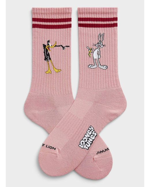 Jimmy Lion Looney Tunes Bugs Bunny Socks in Pink for Men | Lyst