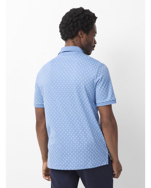 Polo Ralph Lauren Paisley Pattern Jersey Polo in Blue for Men | Lyst
