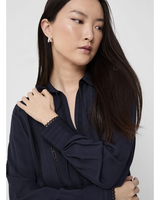 Part Two Faye Stencil Effect Dress in Blue | Lyst