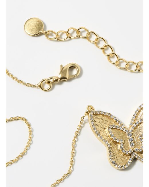 Diaperis Butterfly Chain in White | Lyst