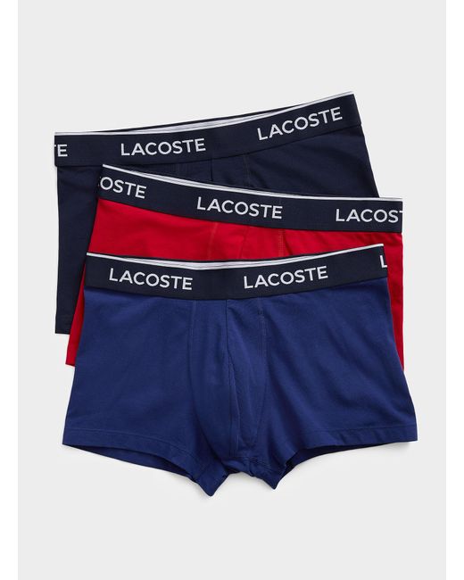 Lacoste 3" Logo in Blue for Men | Lyst