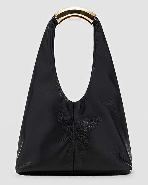 Mango Metal Top Handle Bag in Black | Lyst UK