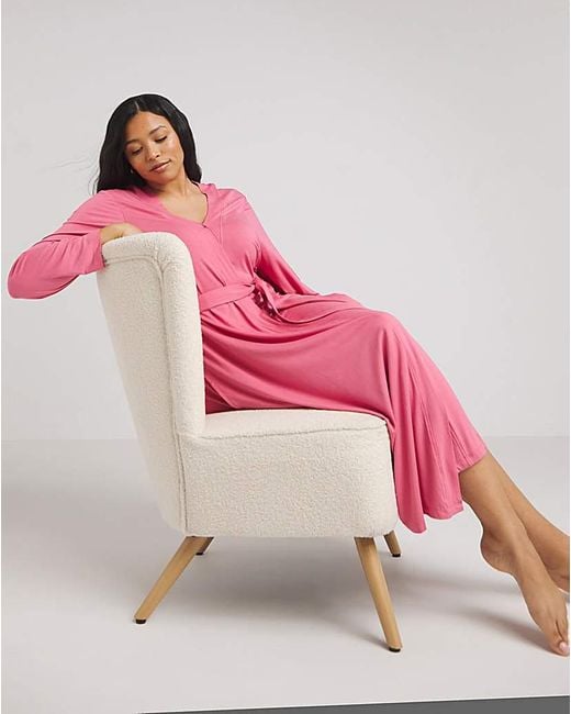 Pretty Secrets Cool Stretch Midi Gown in Pink | Lyst UK