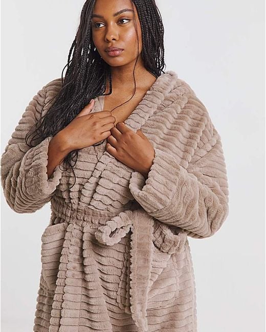 Pretty Secrets Luxury Gown in Brown | Lyst UK