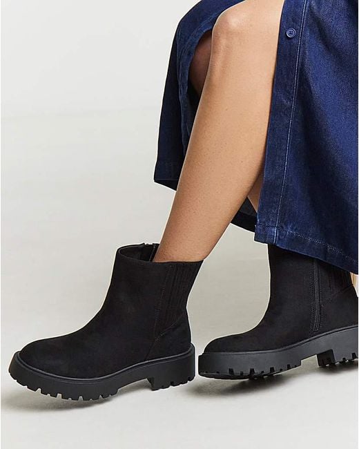 Simply Be Hidden Gusset Chelsea Boot Extra Wide in Black | Lyst UK
